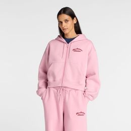 New Balance Sweatjacke Damen Gr&ouml;&szlig;e L rosa / dunkelrot