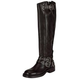 felmini Stiefel Damen Gr&ouml;&szlig;e 40 schwarz Winterschuhe