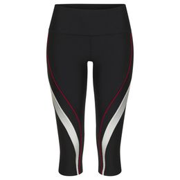 active by Lascana LASCANA ACTIVE Sporthose Damen Gr&ouml;&szlig;e XL rot / schwarz / wei&szlig;