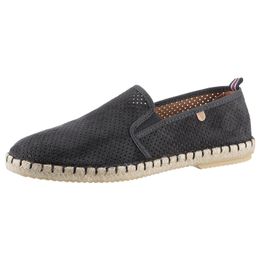 VERBENAS Herren Espadrille "Tom Pacific", Gr. 41, grau, Textil, Veloursleder, Schuhe, Loafer, Slipper, Sommerschuh, Strandschuh mit Stretcheinsätze