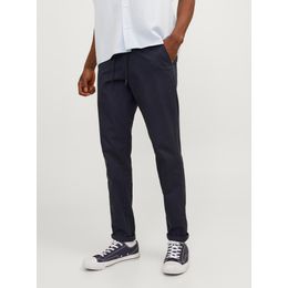 Jack & Jones JACK & JONES Herren Chinohose "JPSTMARCO SUNNY CHINO SN", blau, Gr. 36, unifarben, Web, Obermaterial: 98% Baumwolle, 2% Elasthan, Hosen