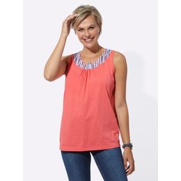Classic Basics Damen Shirttop, orange, Gr. 36, unifarben, 100% Baumwolle, Tops
