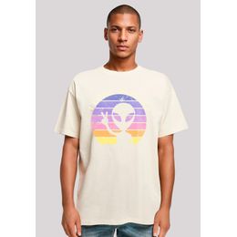 F4NT4STIC Herren T-Shirt "Alien Peace Sunset", beige, Gr. XS, Obermaterial: 100% Baumwolle, Shirts, Premium Qualit&auml;t