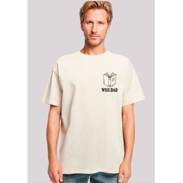 F4NT4STIC Herren T-Shirt "Wise Dad Vatertag", beige, Gr. XS, Obermaterial: 100% Baumwolle, Shirts, Premium Qualit&auml;t