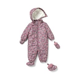 Tchibo - Baby-Winteroverall - Baby - Gr. 62/68 - wei&szlig;/gebl&uuml;mt