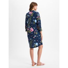 Apriori Kleid Damen Größe 48 marine / hellblau / oliv / hellpink Winterkleid