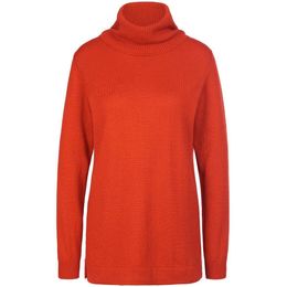 Peter Hahn - Rollkragen-Pullover Modell Tamara mit Kaschmir, orange, Gr. 46 / L - Seide