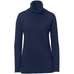 Peter Hahn - Rollkragen-Pullover Modell Tamara, blau, Gr. 52 / XXL - Seide