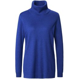 Peter Hahn - Rollkragen-Pullover Modell Tamara, blau, Gr. 40 / M - Seide