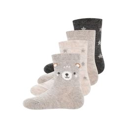Ewers Socken M&auml;dchen Gr&ouml;&szlig;e 16/17 beige / schwarz