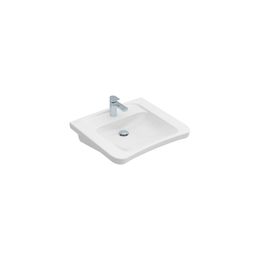 Villeroy & Boch V&B Waschtisch VICARE 65x55cm, mittl. HL durchst, o. &Uuml;L, wei&szlig; ; Villeroy & Boch (51786801)