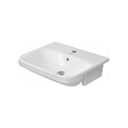 Duravit Halbeinbau-Waschtisch DuraStyle 55x45,5cm, EB v ob, m HL, &Uuml;L, HLB, wei&szlig; (0375550000)