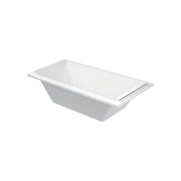 Duravit Rechteck-Badewanne Starck 180x90x46cm, EB-Vers., 2 RS, m MA, we (700339000000000)