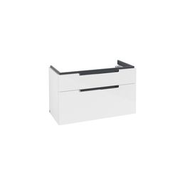 Villeroy & Boch V&B Waschtischunterschrank Subway 2.0 98,7x59x44,9cm, Gr. chrom, glossy white ; Villeroy & Boch (A91510DH)