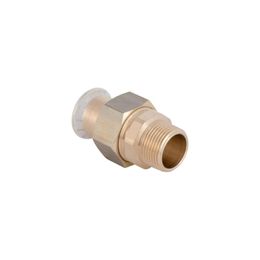 Geberit bergangsverchraubung Mapress d 22mmxR 1, Cu, flachd., m AG, Rotguss (65544)