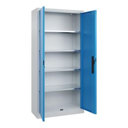C+P Flügeltürenschrank Serie 89, 1950x930x400mm, 7035/5012 ; C + P Möbelsysteme (08920-00|S10271)