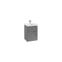 Villeroy & Boch V&B Waschtischunterschrank Subway 2.0 44x59x35,2cm, Griff chrom, glossy grey ; Villeroy & Boch (A90610FP)