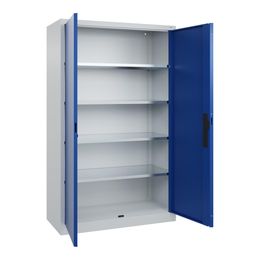 C+P Flügeltürenschrank Serie 89, 1950x1200x500mm, 7035/5010 ; C + P Möbelsysteme (08931-00|S10266)