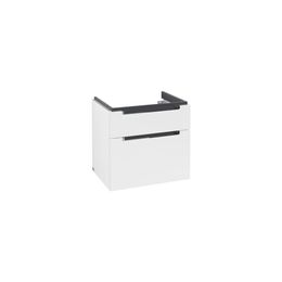 Villeroy & Boch V&B Waschtischunterschrank Subway 2.0 63,7x59x45,4cm, Griff chrom, wei&szlig; matt ; Villeroy & Boch (A91010MS)