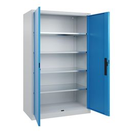C+P Flügeltürenschrank Serie 89, 1950x1200x600mm, 7035/5012 ; C + P Möbelsysteme (08932-00|S10256)