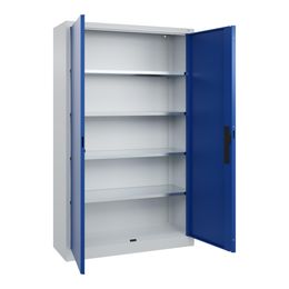 C+P Flügeltürenschrank Serie 89, 1950x1200x400mm, 7035/5010 ; C + P Möbelsysteme (08930-00|S10263)