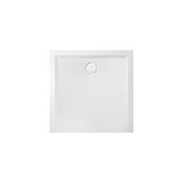 Hoesch Mineralguss-Duschwanne Muna 140x140x3cm, steingrau, Soliq., AR (4281.730)