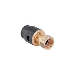 Geberit bergang PushFit d 20mmxG 1/2, m &Uuml;berwurfmutter, Rotguss (651581001)