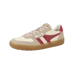 Gola Sneaker 'Hawk 83' Damen Gr&ouml;&szlig;e 38 ecru / gold / rot / wollwei&szlig;