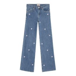 ONLY GIRLS Jeans 'KOGJuicy' M&auml;dchen Gr&ouml;&szlig;e 122 blue denim / silber