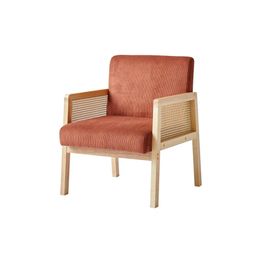 Sessel Borgo rot Maße (cm): B: 60 H: 76 Sessel & Hocker > Sessel nach Material > Stoff Sessel » Sofa DE