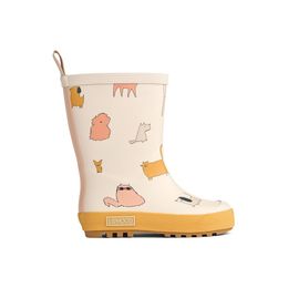 Liewood Gummistiefel Jungen Größe 28 creme / senf / rosa / schwarz