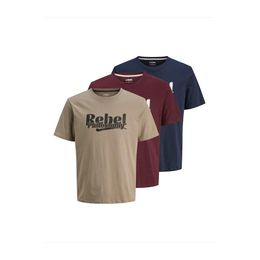 Jj Rebel Shirt 'JREBRAKIM' male Blue, Grey, Red size XS