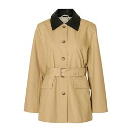 Selected Jacke 'SLFDUA' Damen Größe XL sand / schwarz
