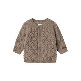 name it Strickjacke 'NBNWRUNI' Gr&ouml;&szlig;e 86 taupe
