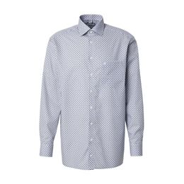 OLYMP Button Up Shirt male Blue size 42