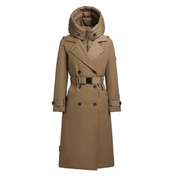 Khujo Mantel 'Elena' Damen Gr&ouml;&szlig;e L braun / schwarz Wintermantel
