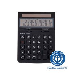 Maul Tischrechner ECO 850 Solar 1-zeilig, 12 Ziffern schwarz