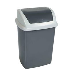Maul Abfalleimer Maulswing 10 l Kunststoff 25 x 20 x 37 cm dunkelgrau