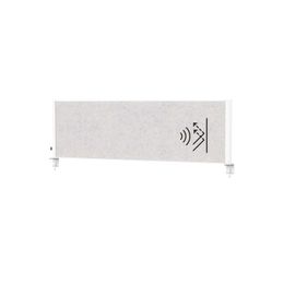 Maul Tisch-Trennwand Maulconnecto Uplight 160x50 Akustik hell