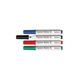 Maul Flipchart-Marker-Set XL, Rundspitze 2,0-2,5 mm, 4 St.