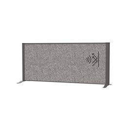 Maul Sideboard-Trennwand Maulconnecto 120x50 cm Akustik dunkel
