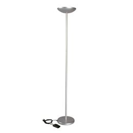 Maul Standleuchte Maulsky R7s Halogen 2.900 K dimmbar Standfu&szlig; 183 cm silber