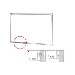 Maul Ablageschale f&uuml;r Whiteboards 2000 Maulpro silver
