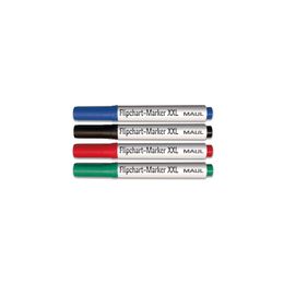 Maul Flipchart-Marker-Set XXL, Keilspitze 3,0-6,0 mm, 4 St.