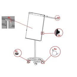 Maul Montagebeutel f&uuml;r Flipchart Mauloffice Rundfu&szlig;