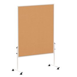 Maul Moderationstafel Maulsolid Standfu&szlig; Rollen 130 x 56 x 193.5 cm braun