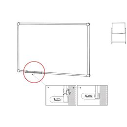 Maul Ablageschale f&uuml;r Whiteboards 2000 Maulpro