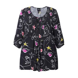 Ulla Popken Blouse female Black size 54-56