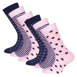 Ewers Socken M&auml;dchen Gr&ouml;&szlig;e 23/26 marine / rosa