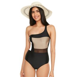 C&city Swimsuit female Beige size 40